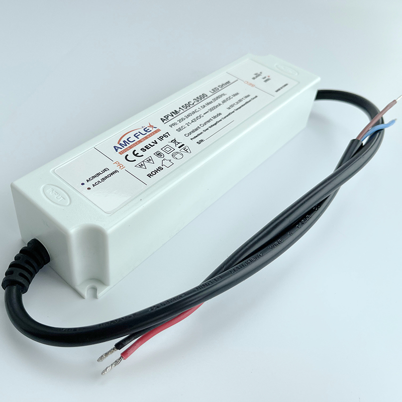 150W 2100mA 36-72VDC Constant Current LED drivers for linear strip lights panel lights